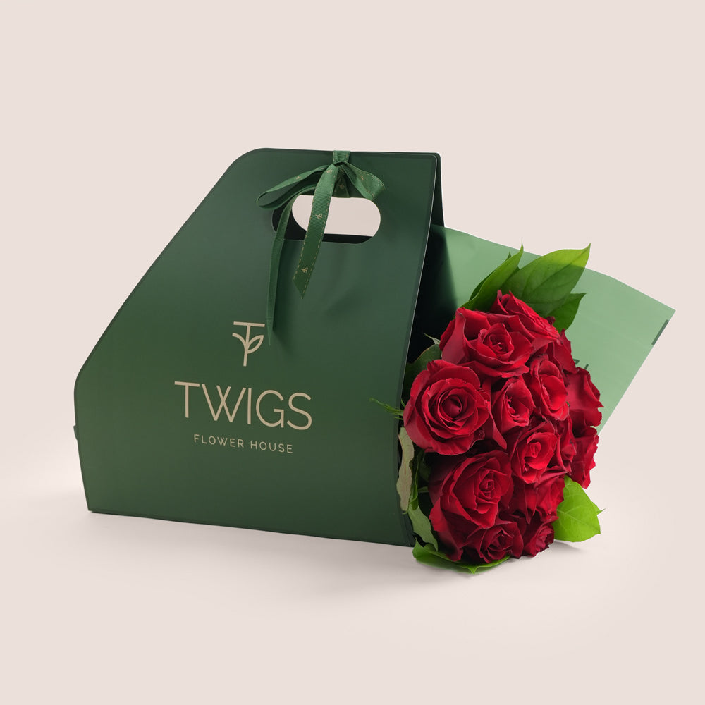Ever Red Roses Bouquet | Classic Red Rose Delivery Dubai & UAE – TWIGS ...